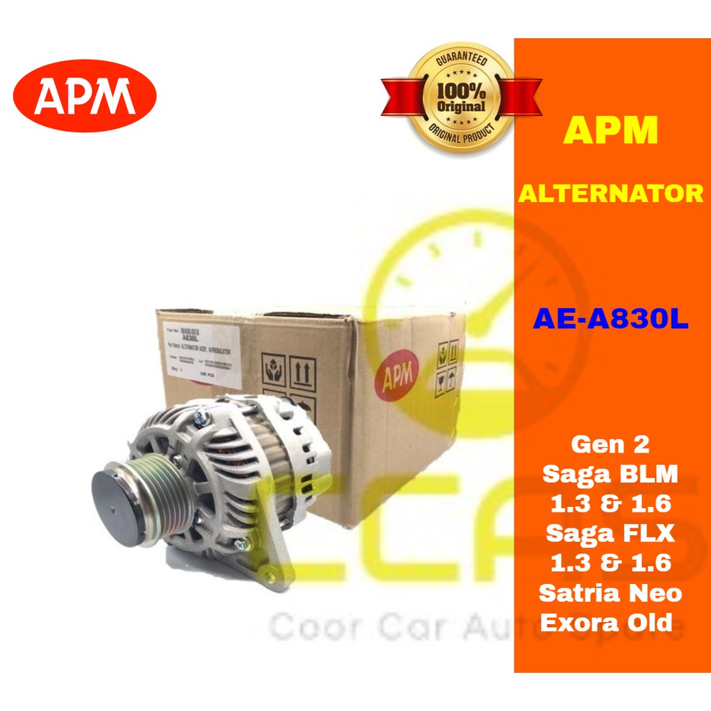 APM Alternator 2pin - Saga BLM Saga FLX Proton Gen 2 Satria Neo Exora ...