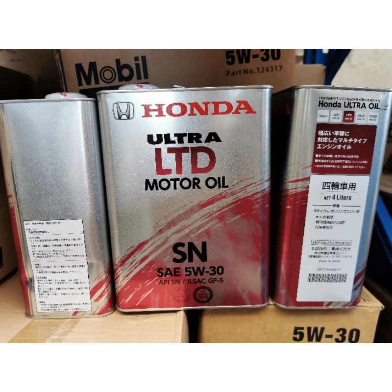 HONDA ENGINE OIL ULTRA LTD SN 5W30 IMPORTED FOR JAPAN | Shopee Malaysia
