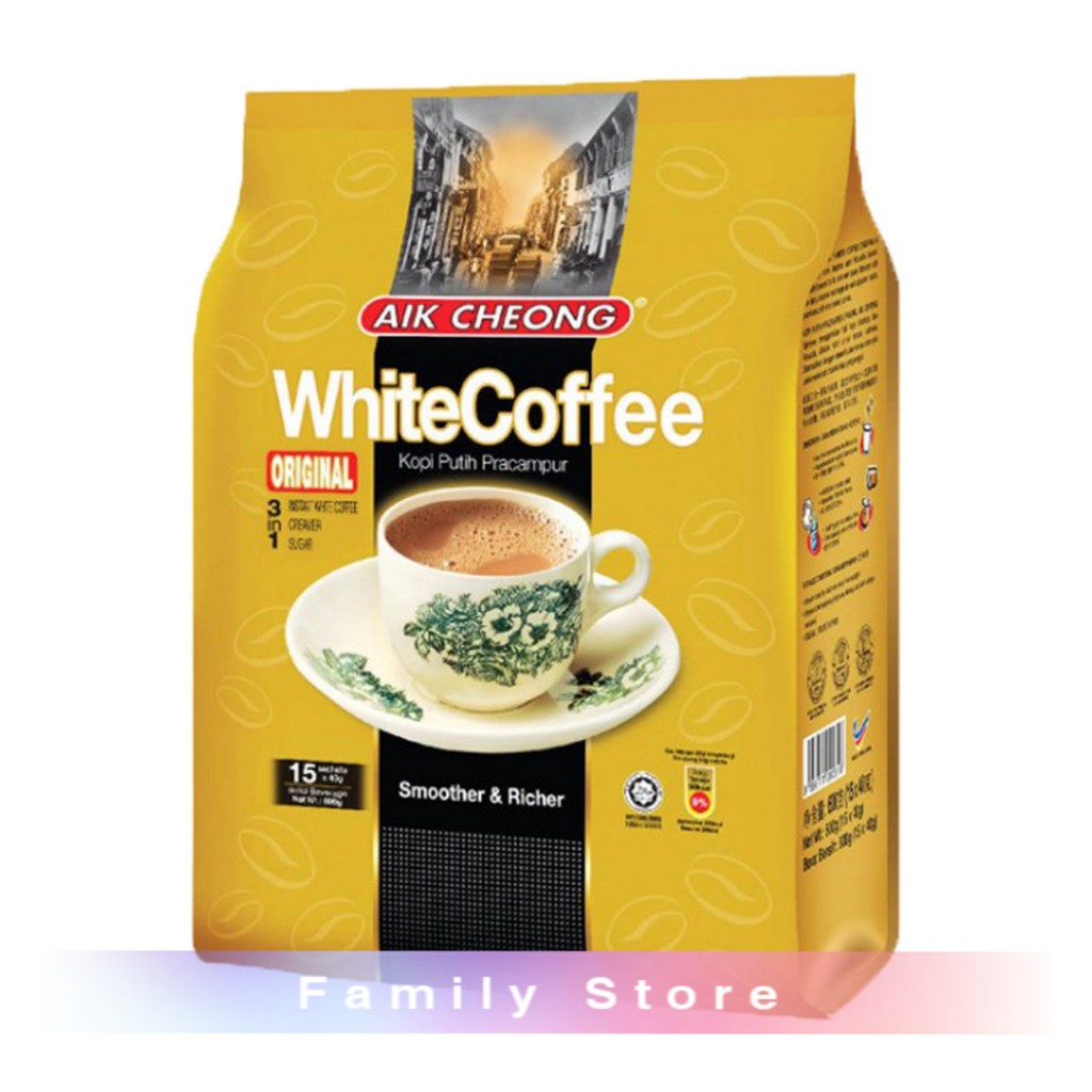AIK CHEONG White Coffee 3in1 600g (40g x 15 sachets) - Original ...