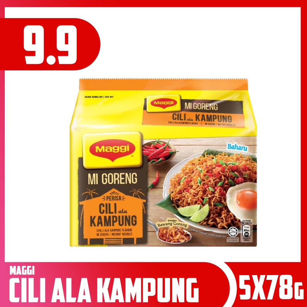 MAGGI Mi Goreng Cili ala Kampung (78g x 5 Packs) | Shopee Malaysia