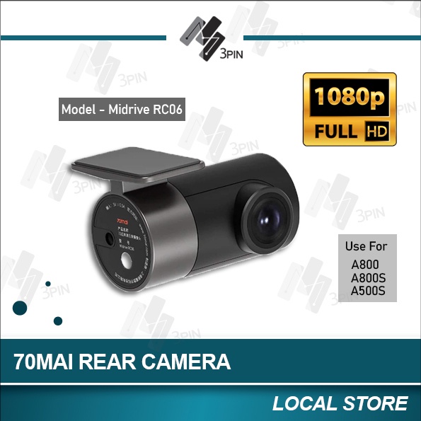 70mai Rear Camera 1080P RC06 For 70mai A800 Car Camera | Shopee Malaysia