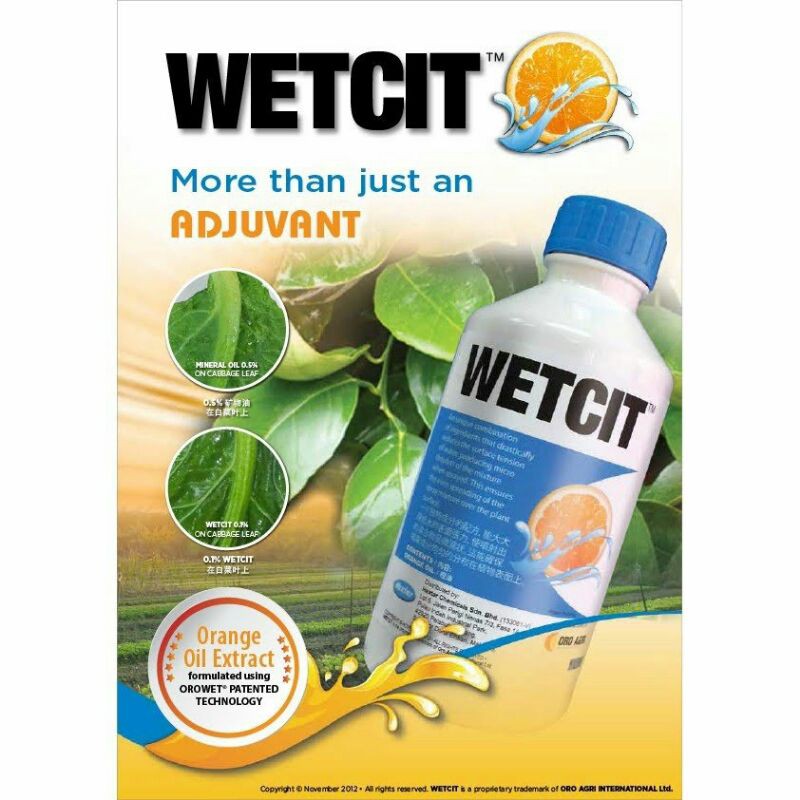 WETCIT wetcit Orange Oil 250ml -Organic Pest and diseases Control racun ...