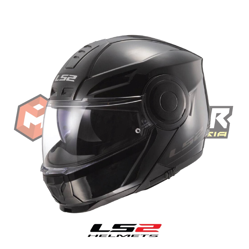 LS2 FF902 Scope Modular Helmet Gloss Black | Shopee Malaysia