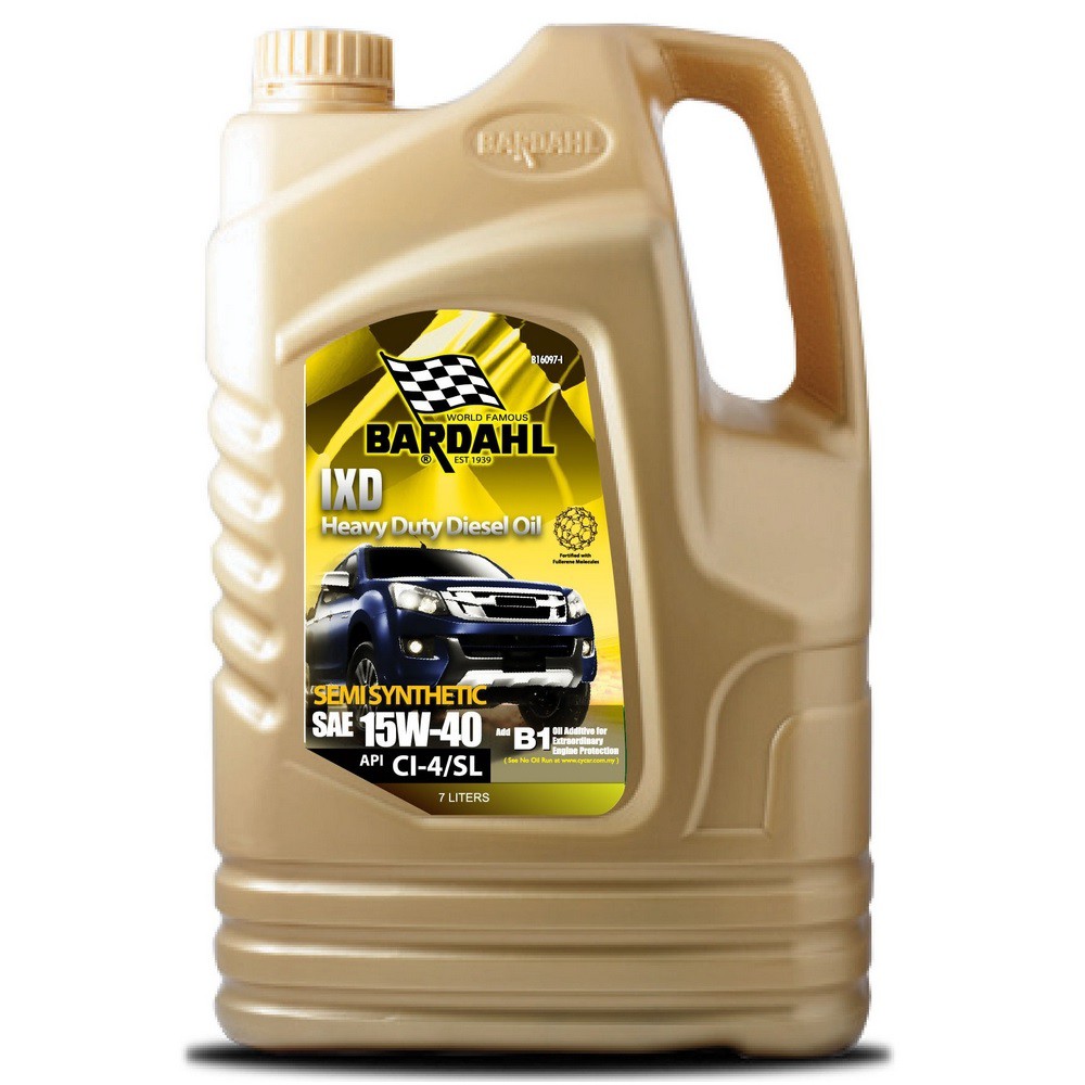 BARDAHL SEMI SYNTHETIC HEAVY DUTY DIESEL ENGINE OIL SAE 15W40 (API CI-4 ...