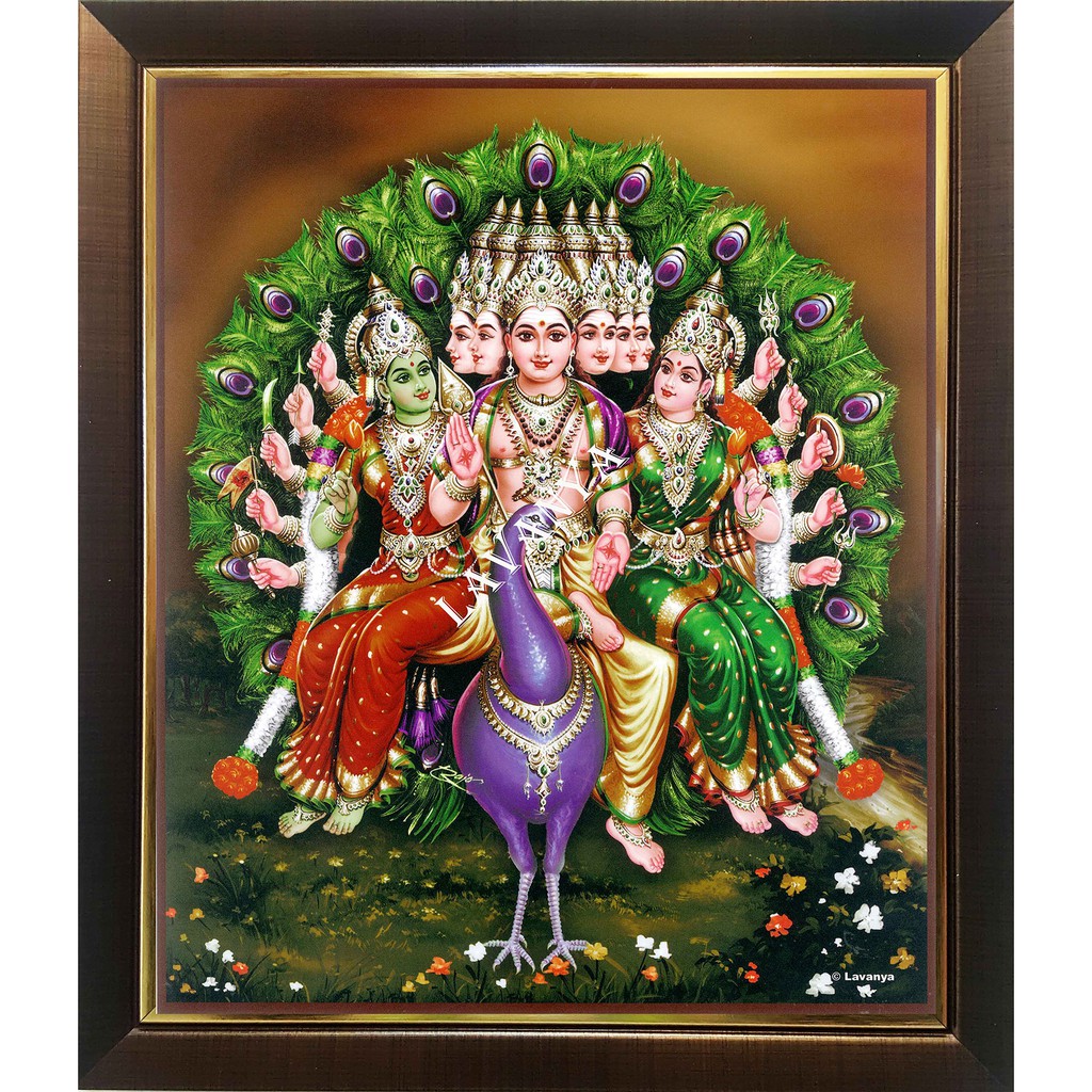 Mayilvahanam Digital Photo with Lamination and Frame (L305) | Shopee ...