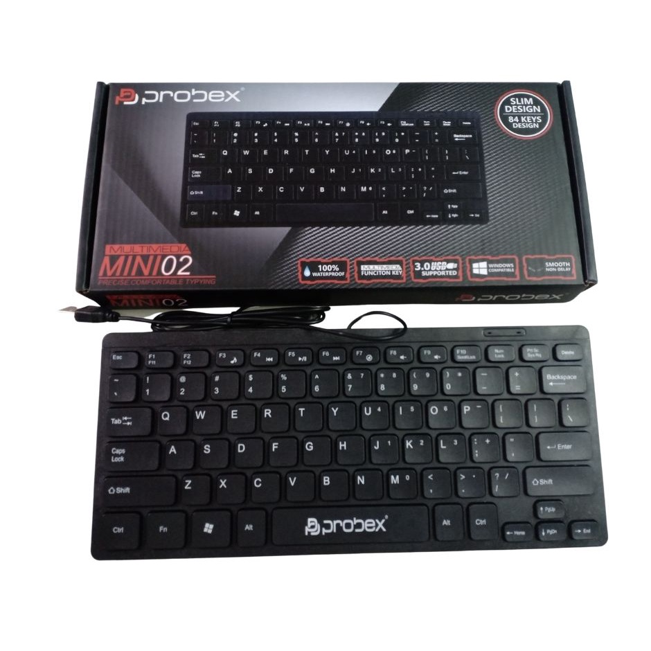 PROBEX KM-MINI02 USB MINI STANDARD KEYBOARD | Shopee Malaysia