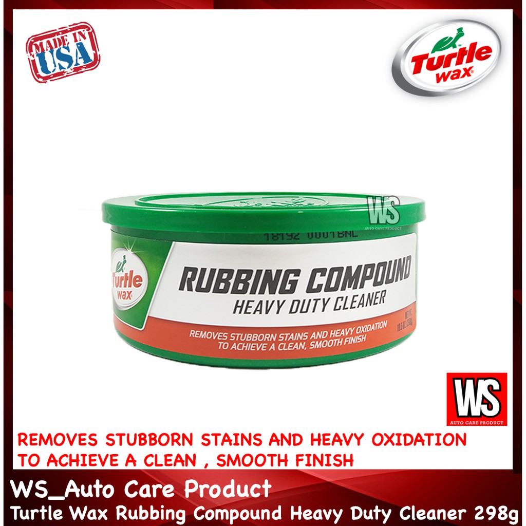 Turtle Wax Rubbing Compound Heavy Duty Cleaner 298g | Shopee Malaysia