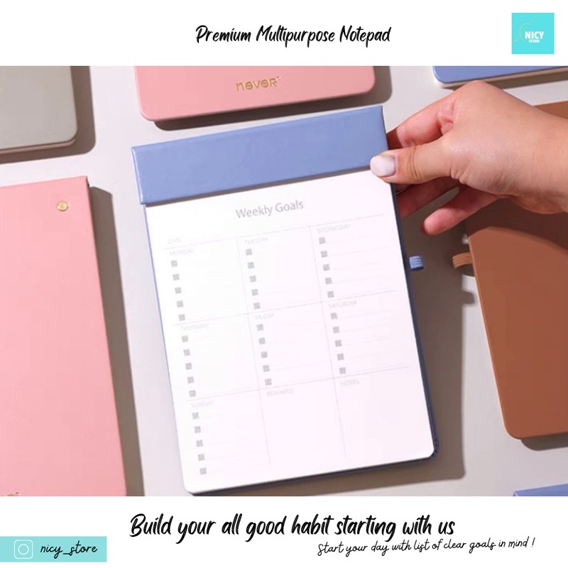 74 pages refillable weekly planner, daily planner and notebook with ...