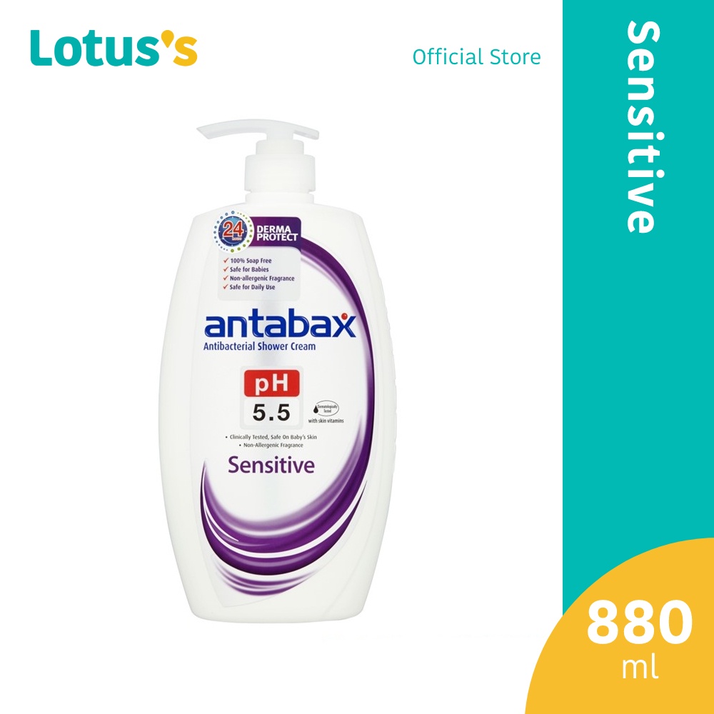 Antabax Antibacterial Shower Cream Sensitive (880ml) | Shopee Malaysia