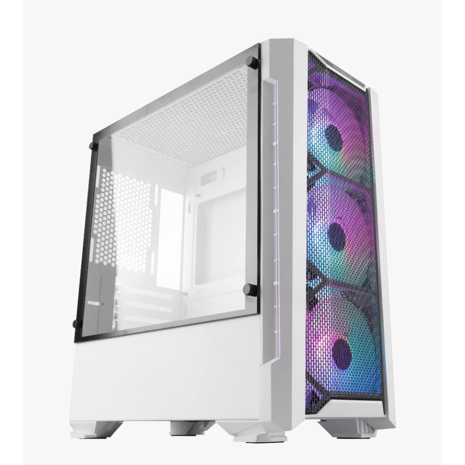 Segotep Prime M M-ATX tempered glass gaming casing (White Edition ...