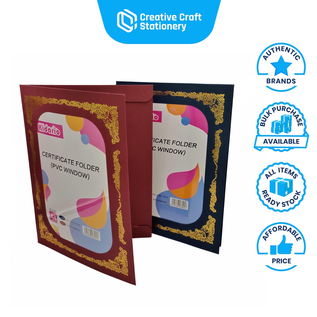 A4 Certificate Cover With PVC Window | Sijil Graduation Cert ...
