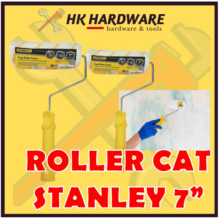 ORIGINAL !!! STANLEY PAINT ROLLER 7" / PENGGELEK CAT STANLEY 7" / SAPU ...