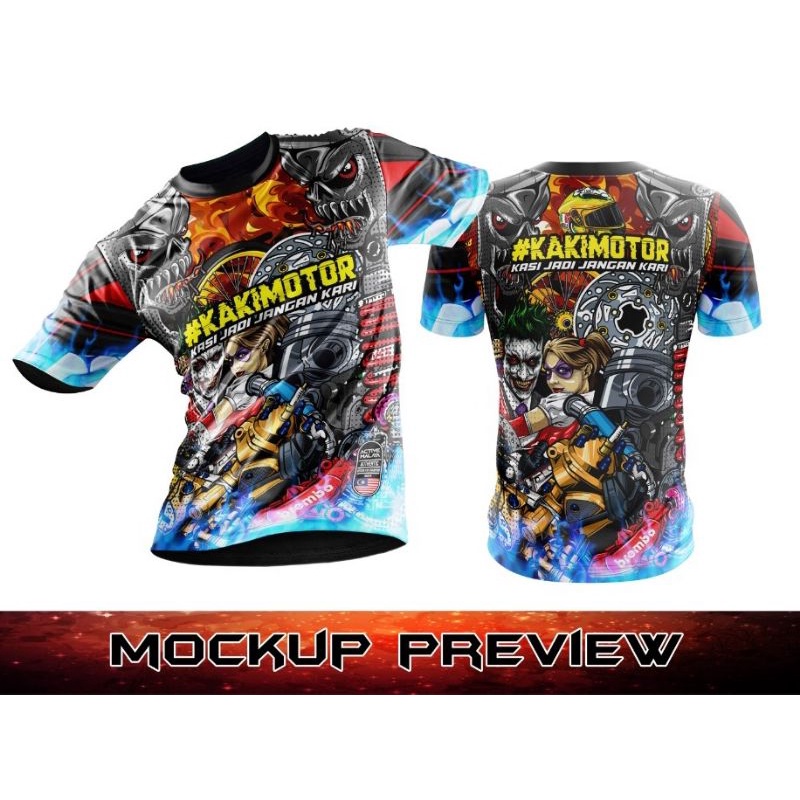 2022 Jersi Motor Baju Motor Kaki Motor New Edisi KL Menjerit / Jersi ...