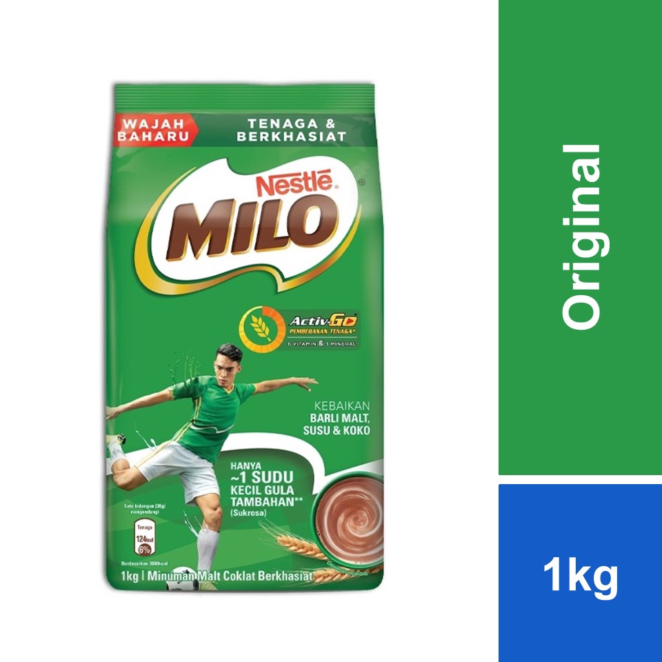 NESTLE MILO ACTIV-GO CHOCOLATE MALT POWDER Softpack 1kg | Shopee Malaysia