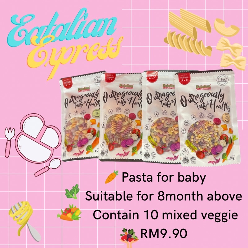 Pasta for baby EATALIAN EXPRESS | Shopee Malaysia