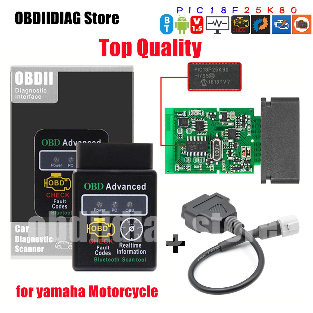 For Yamaha Motorcycle Scanner OBD Advanced Bluetoth Scan Tool For ...