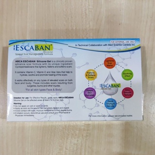 Zenta Escaban Silicone Gel Special Scar Management Formula (15g ...