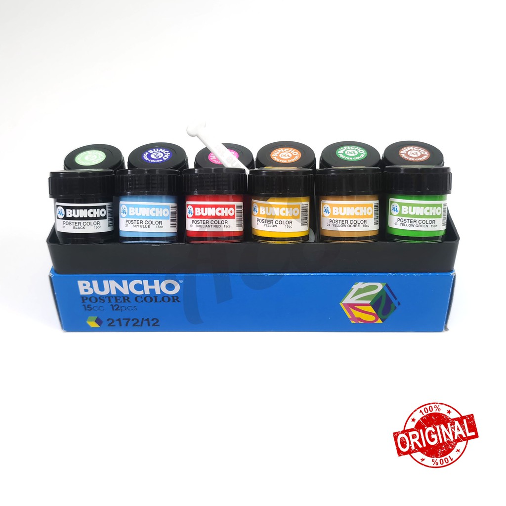 Buncho Poster Watercolour 15cc 12's | Shopee Malaysia