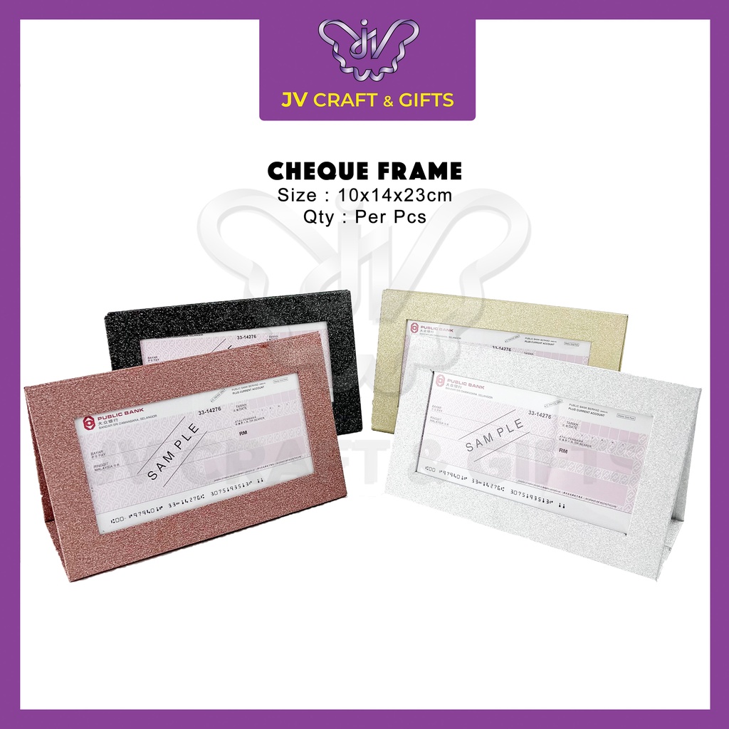 Cheque Frame Duit Hantaran Mas Kahwin | Glitter Frame For Diy Wedding ...