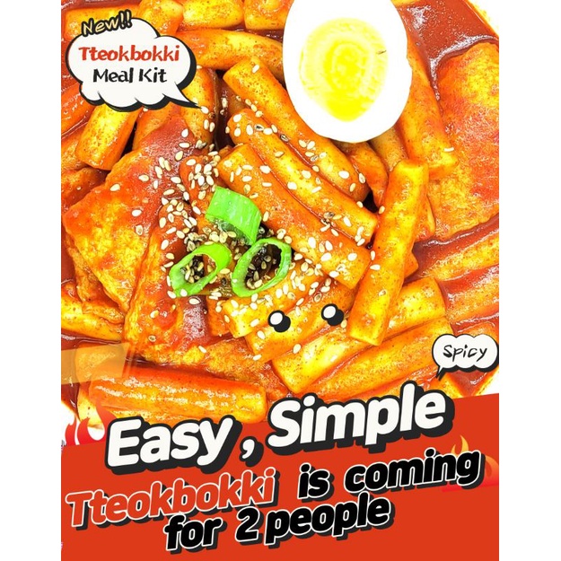 Original Tteokbokki Meal Kit($2.2/kit) from South Korea for 2people ...
