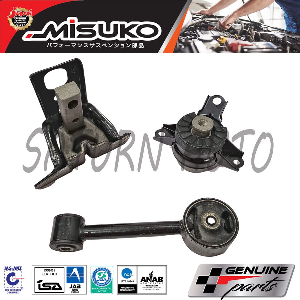 PERODUA MYVI 1.0/1.3 AUTO ENGINE MOUNTING KIT SET BRAND MISUKO 1 SET ...