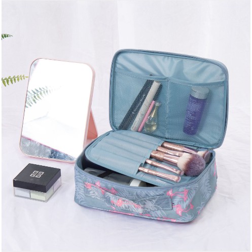 Zipper Makeup bag nylon Cosmetic bag Make Up bag kits Storage Travel ...