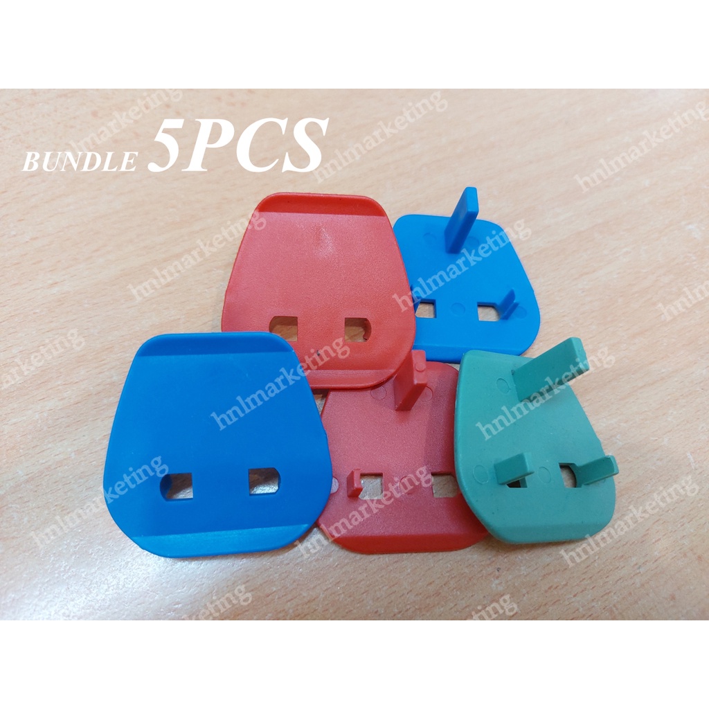 5PCS KEY PLUG KEY PVC EASY FOR 2 PIN PLUG TO CONNECT 13A 3 PIN MALAYSIA ...