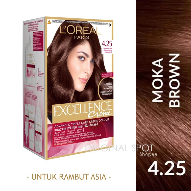 L 'Oreal Paris Excellence Creme Hair Color Dye / Permanent Hair Polish ...