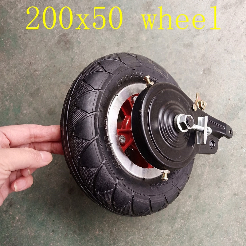 200X50 Tire Motor 8 Inch Rear Wheel Conversion Kit Belt Hub Motor Razor ...