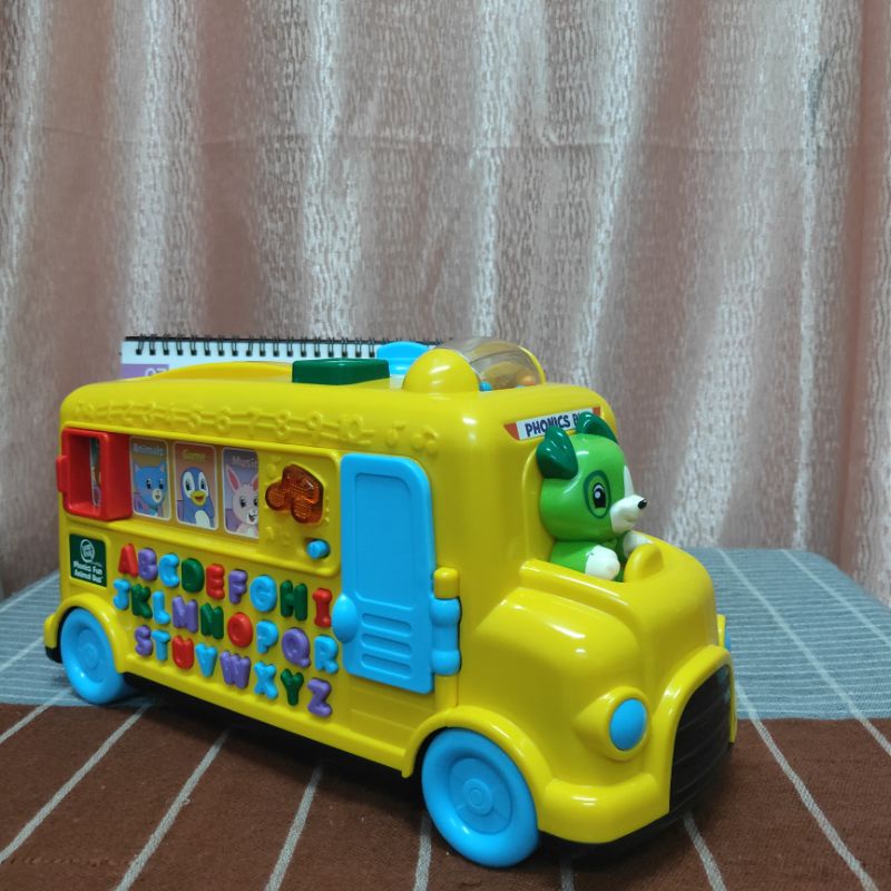 Leap Frog Phonics Fun Animal School Bus Leap Frog ABC Alphabet School ...