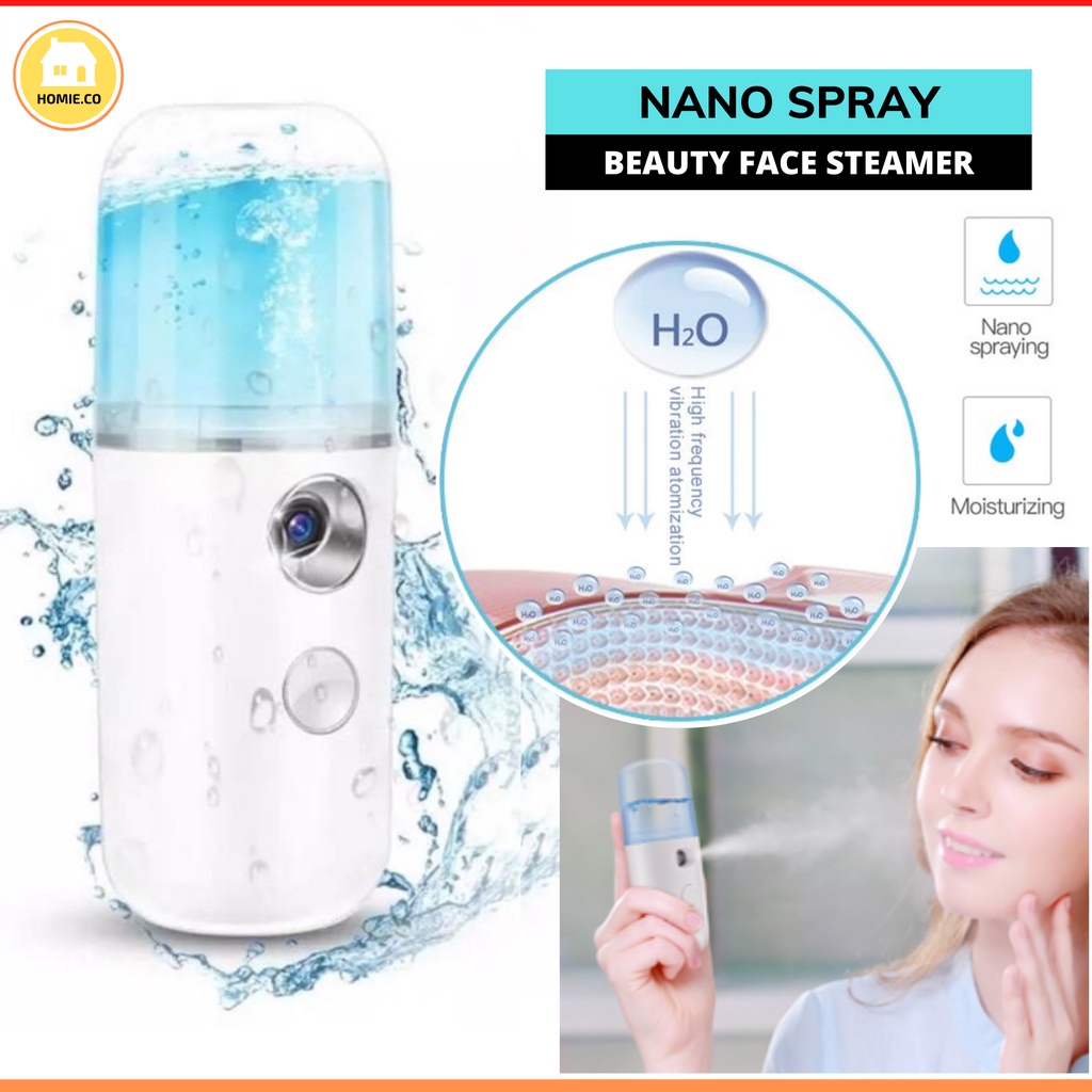 30ML USB Humidifier Nano Mist Sprayer Facial Nebulizer Steamer ...
