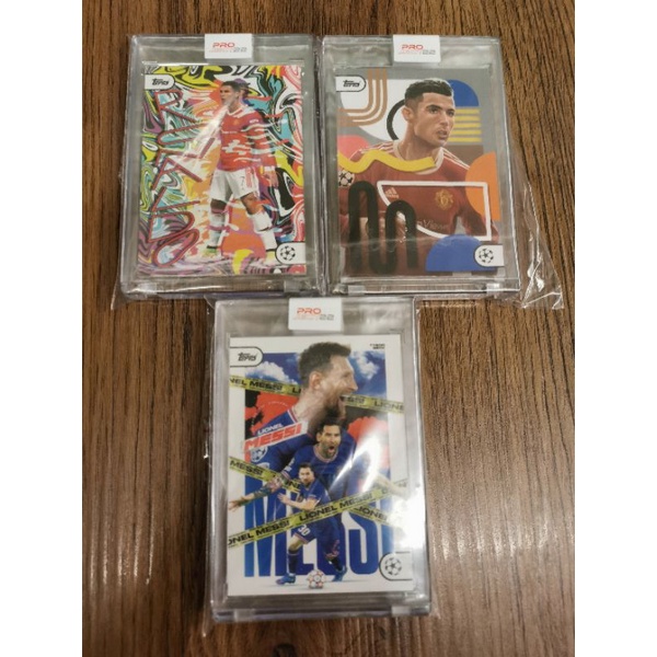 Topps Project 22 - 130pt Cristiano Ronaldo & Lionel Messi Card | Shopee ...