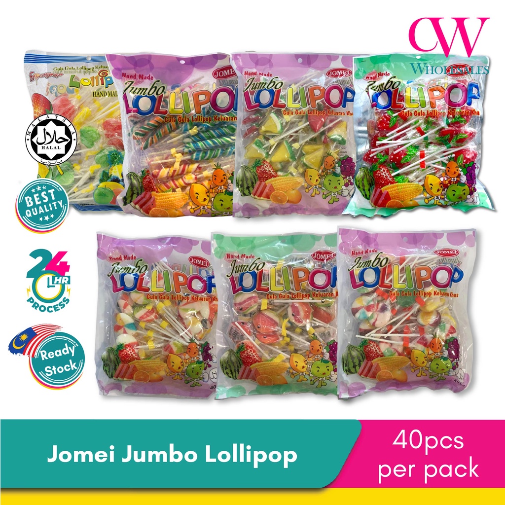 Jomei Jumbo Lollipop Candy Handmade 40pcs lolipop gula gula lolipop ...