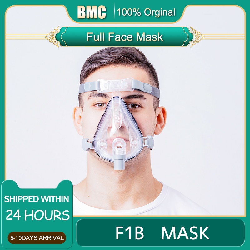 BMC F1B Full Face Mask CPAP FM1B Auto CPAP APAP BIPAP Full Face Mask ...