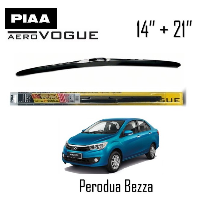 (SPECIAL FREE GIFT)Perodua Bezza Silicone Wiper Blade (PIAA Aero Vogue) | Shopee Malaysia