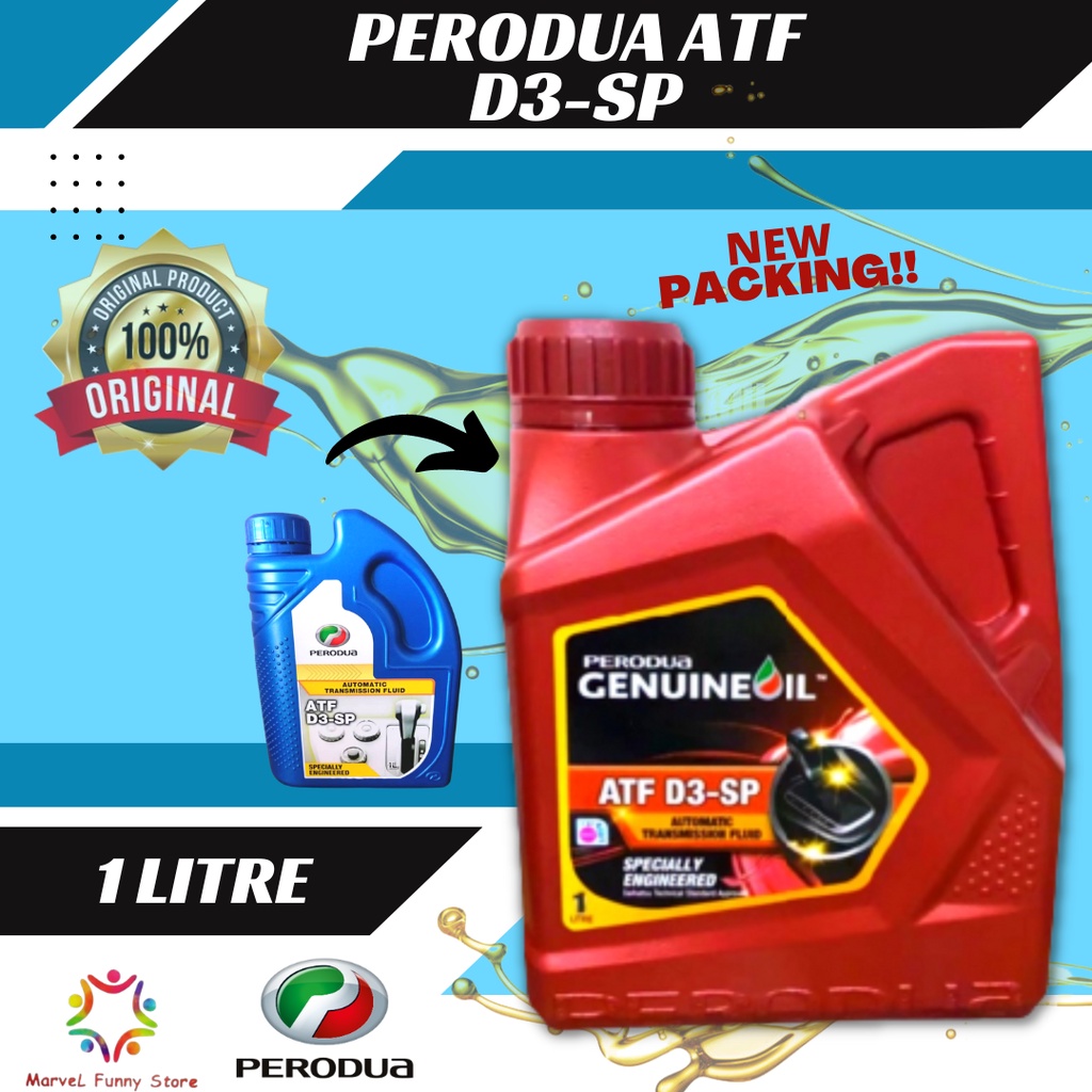 PERODUA AXIA / ALZA / BEZZA / MYVI OIL ORIGINAL ATF D3 SP 1L | Shopee ...