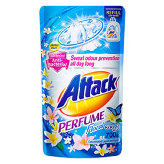 Kao Attack Liquid Detergent Perfume Floral - Refill (700g) | Shopee ...