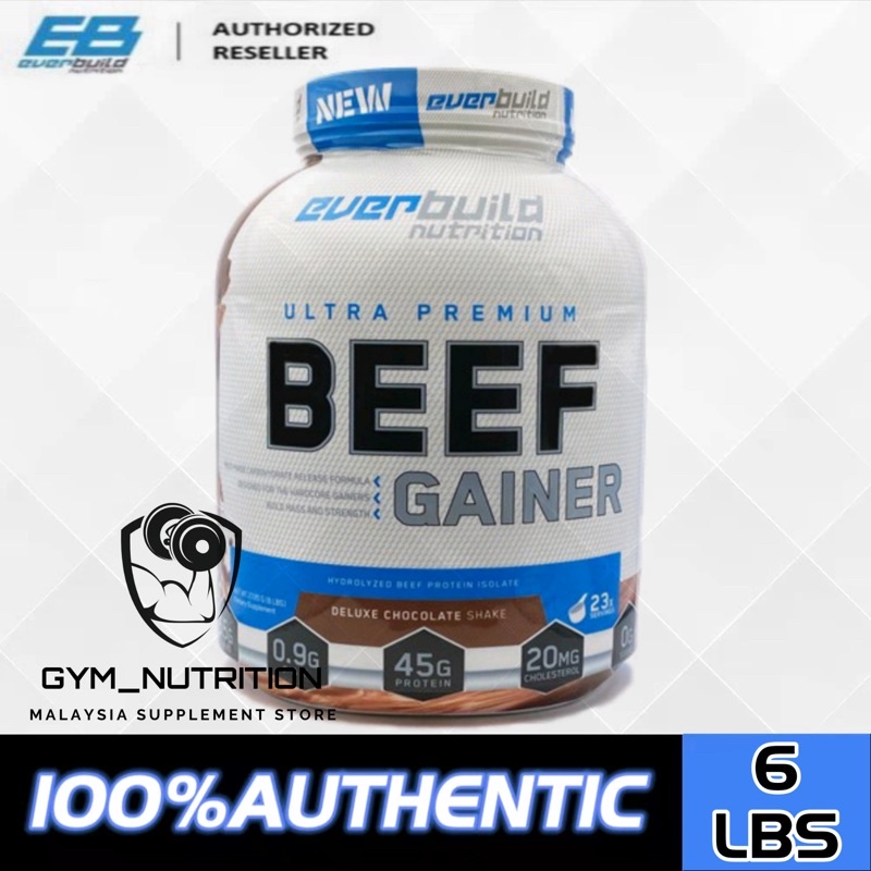 Everbuild Nutrition 100% Beef Gainer 5.8lbs (beef protein,beef isolate ...
