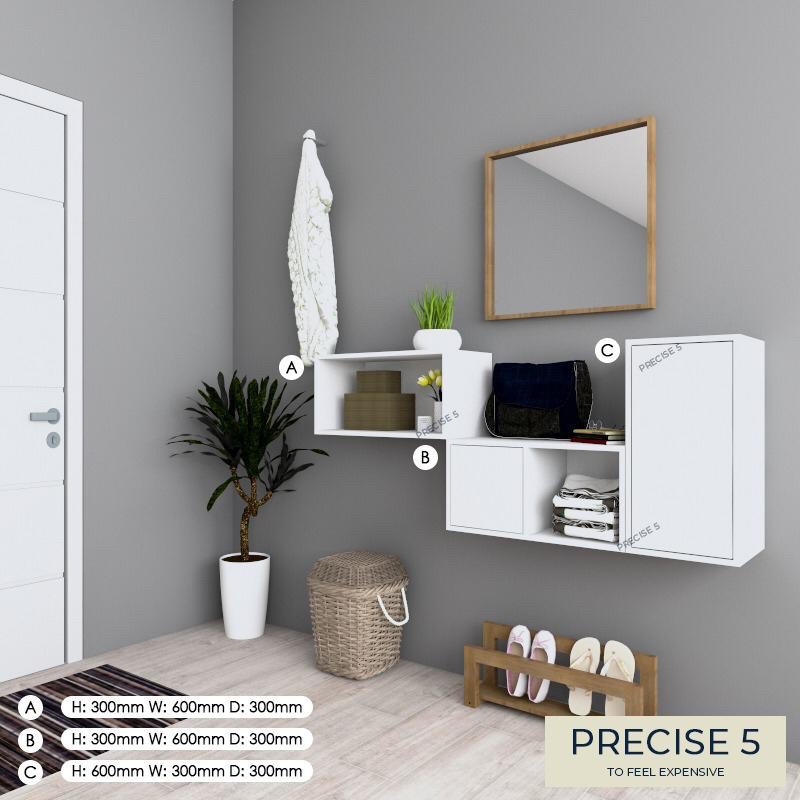 DIY wall mounted open carcass display cabinet storage cabinet | Shopee ...