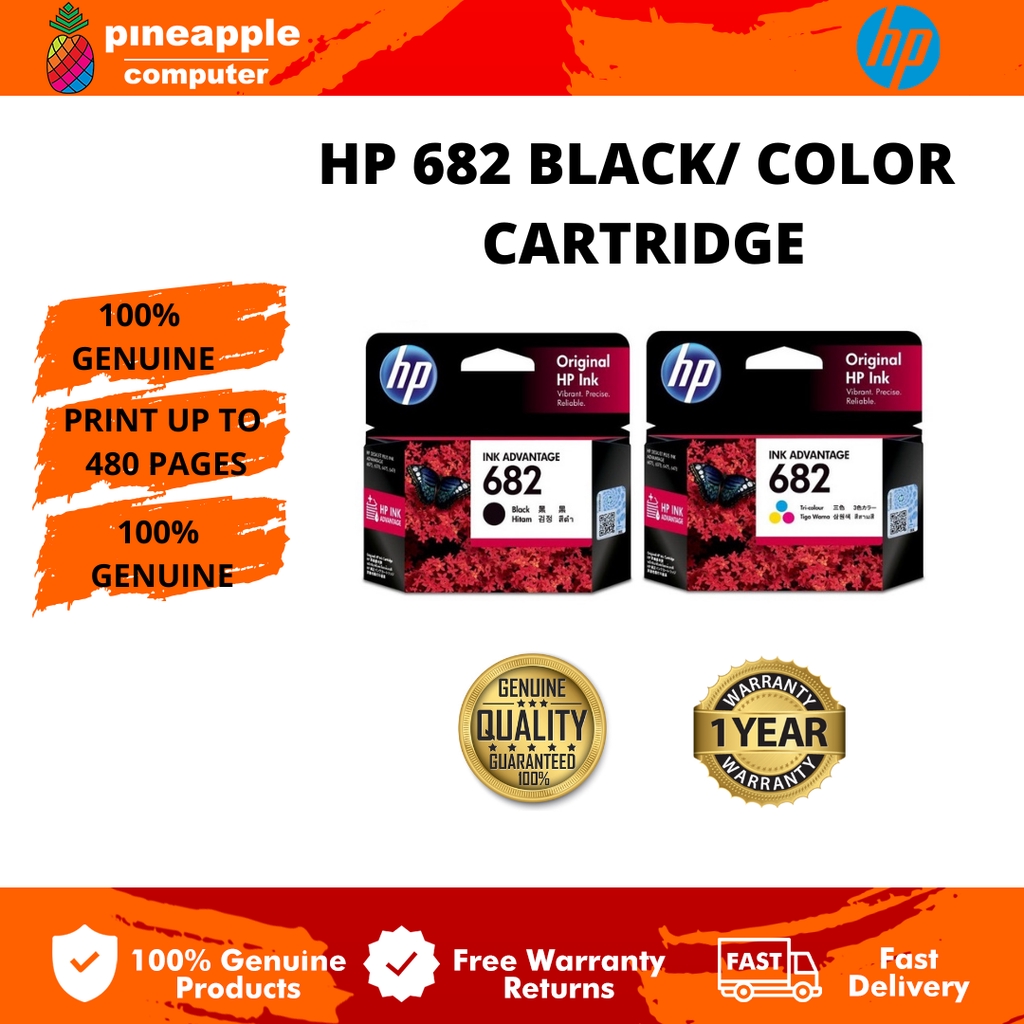 HP 682 Black/Tri-Color Ink Advantage Cartridge For HP 2336 2775 2776 ...