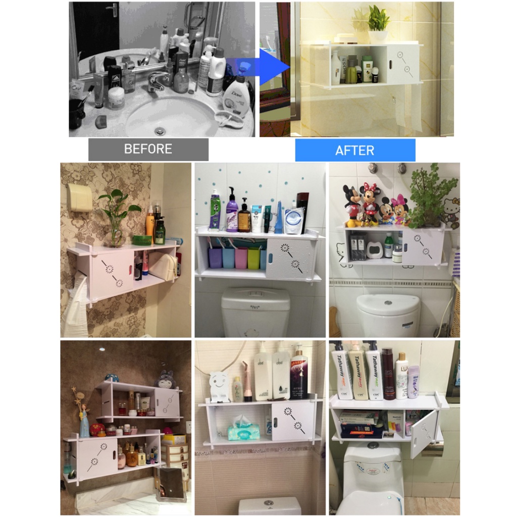 EM WPC Kitchen Bedroom Bathroom Living Room Toilet Wall Cosmetic ...