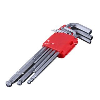 9pcs Panjang Allen key L key set L-key Double Side Hex and Ball type ...