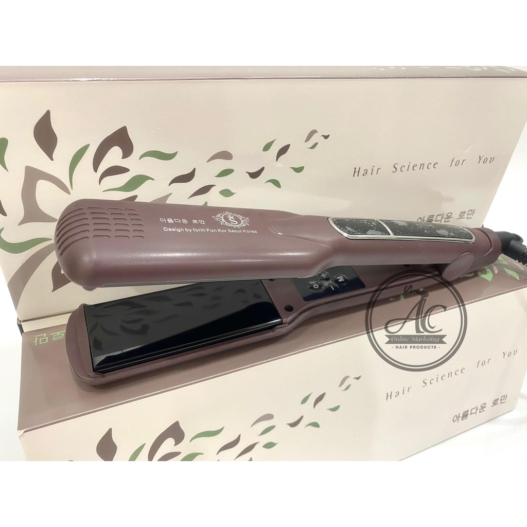 ORIGINAL Korea Fun Kor Hair Flat Iron Ceramic Professional Salon Hair ...