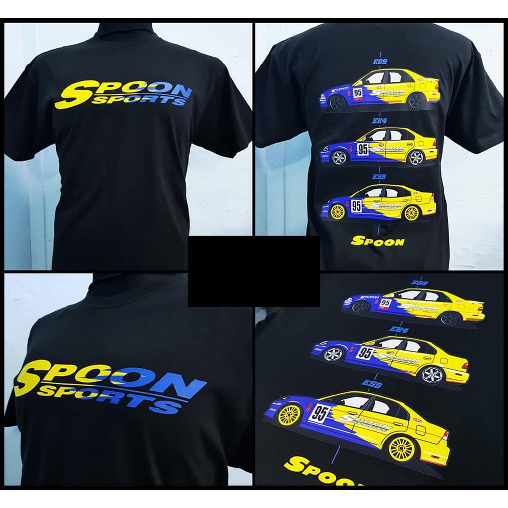 Spoon Sports Honda Civic EG9 EK4 ES9 Limited (Black Tshirt) | Shopee ...