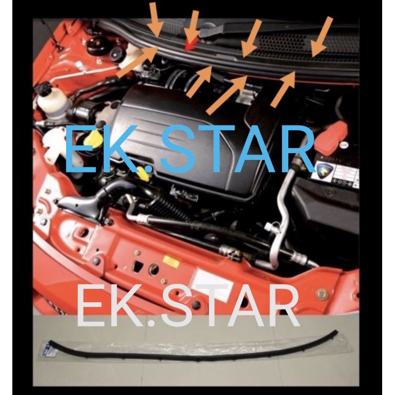 PROTON PREVE FRONT BONNET HOOD RUBBER WEATHERSTRIP WIPER PANEL RUBBER ...