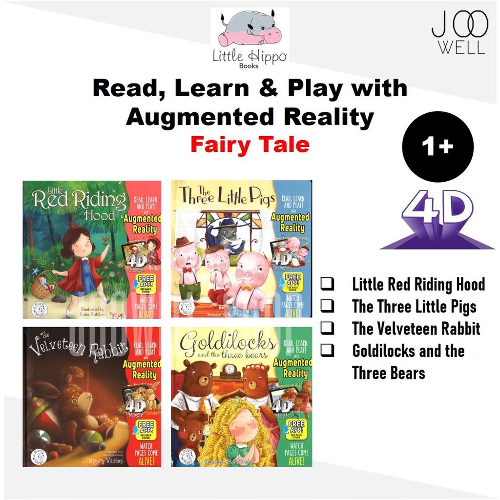 Little Hippo Fairy Tale Little Red Riding Hood/Three Little Pigs ...