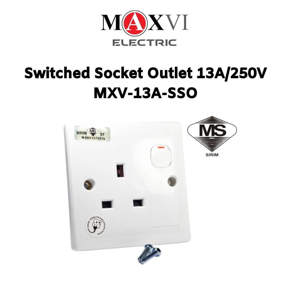 Switched Socket Outlet 13A/250V MXV-13A-SSO | SIRIM | | Shopee Malaysia
