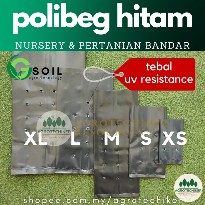 Polibeg Hitam 10 pcs (16"x8", 12"x7.5", 12"x5", 8"x4", 5"x3") | Shopee ...