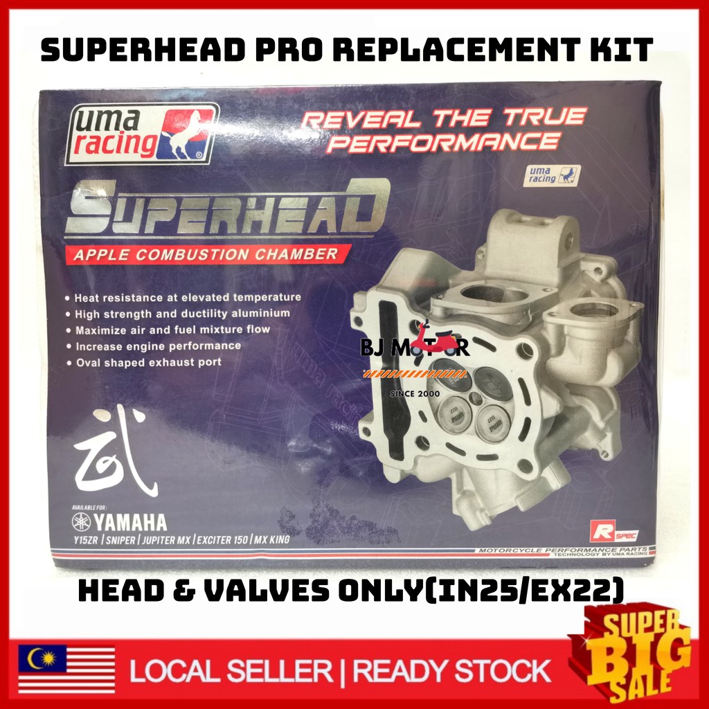 UMA RACING SUPERHEAD PRO IN25/EX22 REPLACEMENT KIT(LC135 /Y15ZR /FZ150 ...
