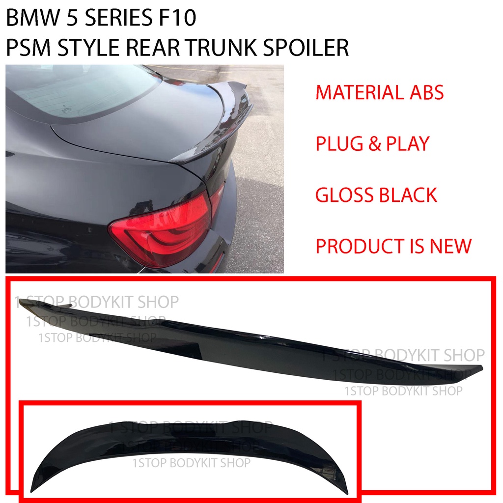 BMW 5 SERIES F10 2011-2017 PSM STYLE REAR TRUNK SPOILER DUCK TAIL WITH ...